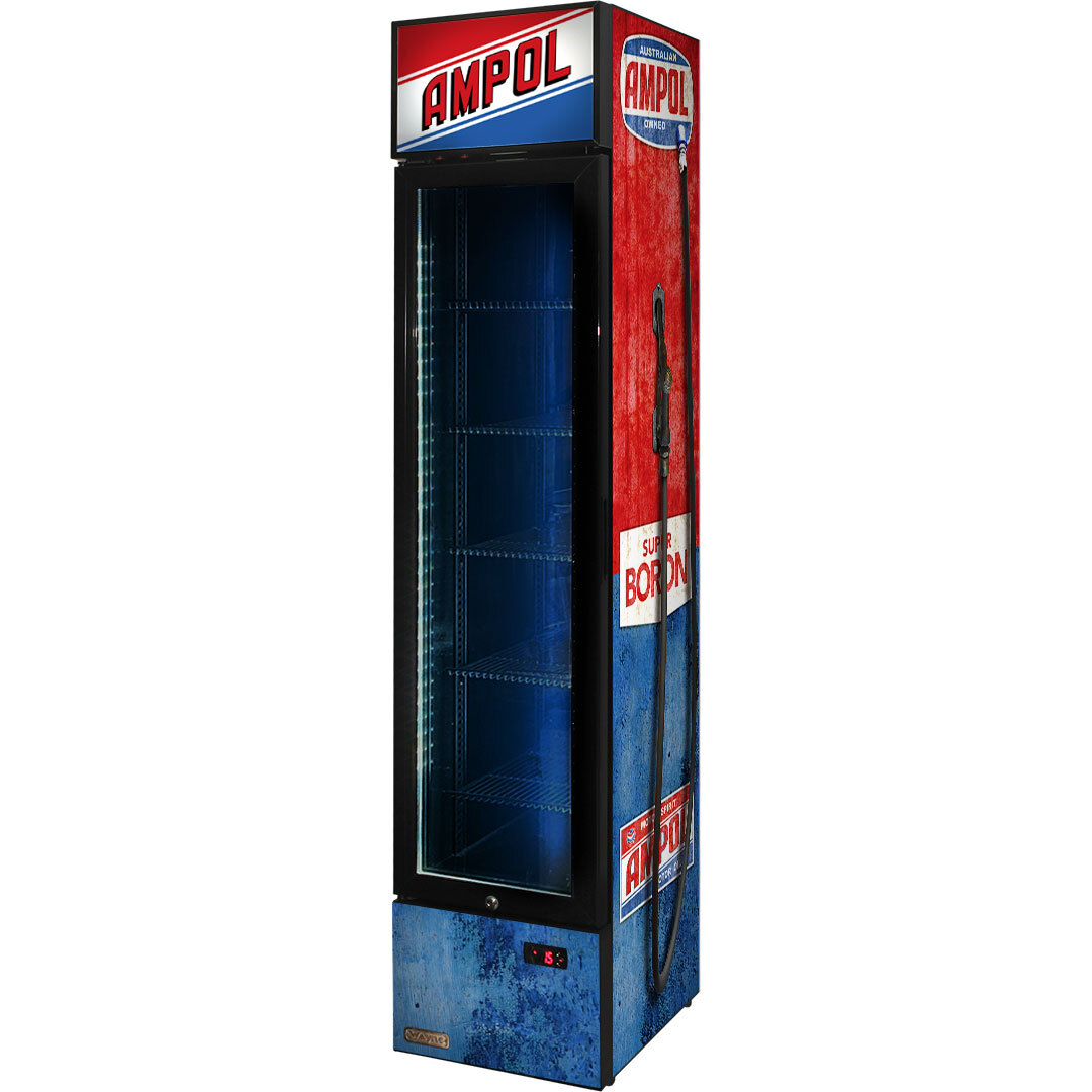 Buy | Schmick Ampol Fuel Pump Branded Skinny Upright Bar Fridge - SS ...