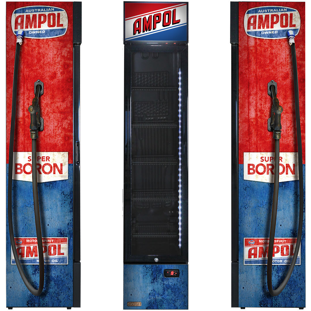 Buy | Schmick Ampol Fuel Pump Branded Skinny Upright Bar Fridge - SS ...