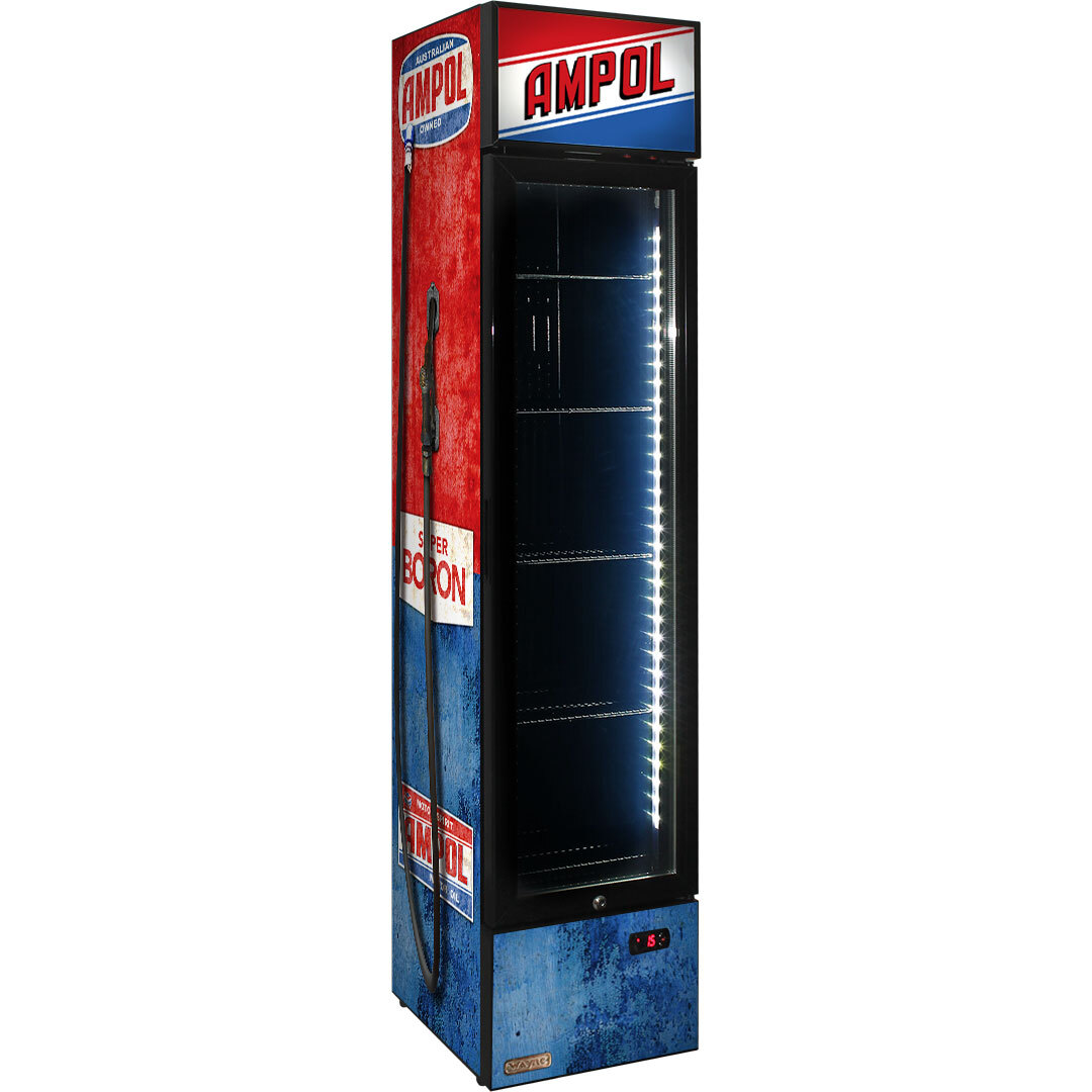 Buy | Schmick Ampol Fuel Pump Branded Skinny Upright Bar Fridge - SS ...