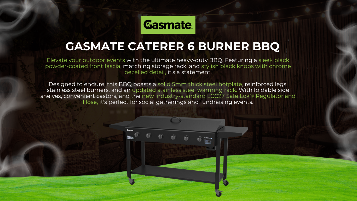 BUY | Gasmate Caterer 6 Burner BBQ - BQ3465