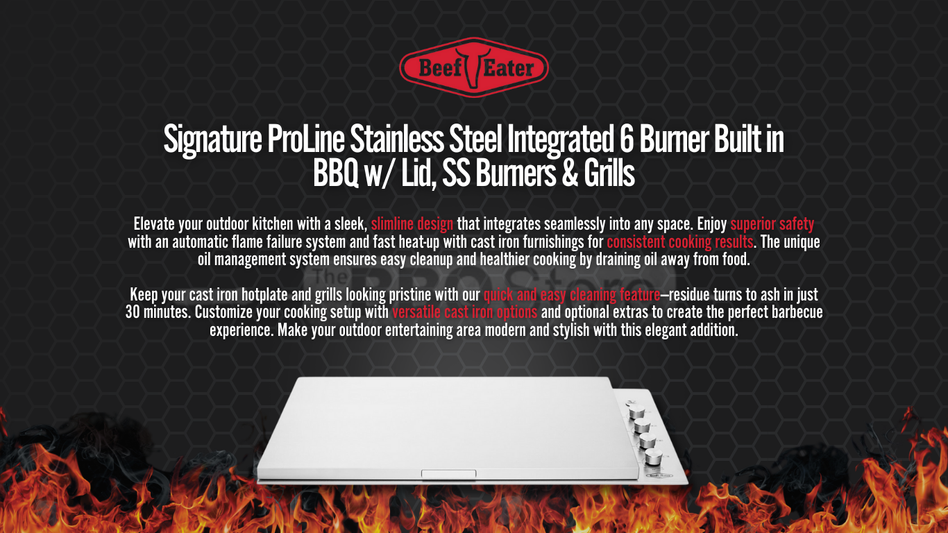Premium 6 Burner BBQ - Stainless Steel | The BBQ Store